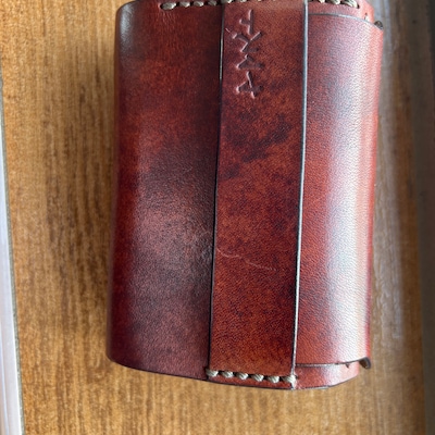 Minimalist Wallet Hand Made in Japan With Shonan Leather Natural - Etsy