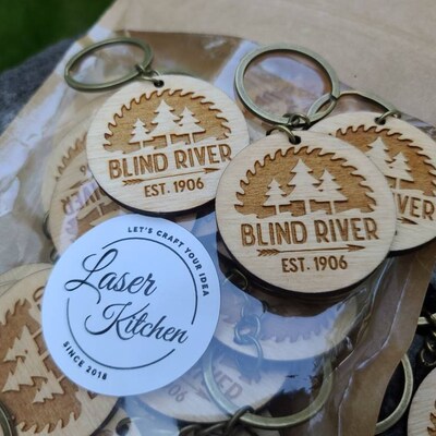 Pack of 50 Custom Rectangular Keychains With Business Logo, Engraved ...