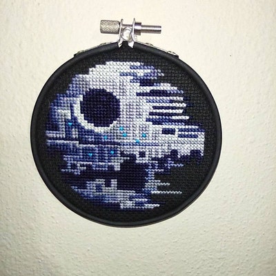 Geek Cross Stitch Pattern, Death Star Crossstitch PDF, Star Wars ...