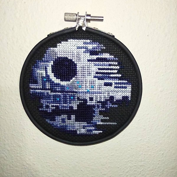 Geek Cross Stitch Pattern, Death Star Crossstitch PDF, Star Wars ...