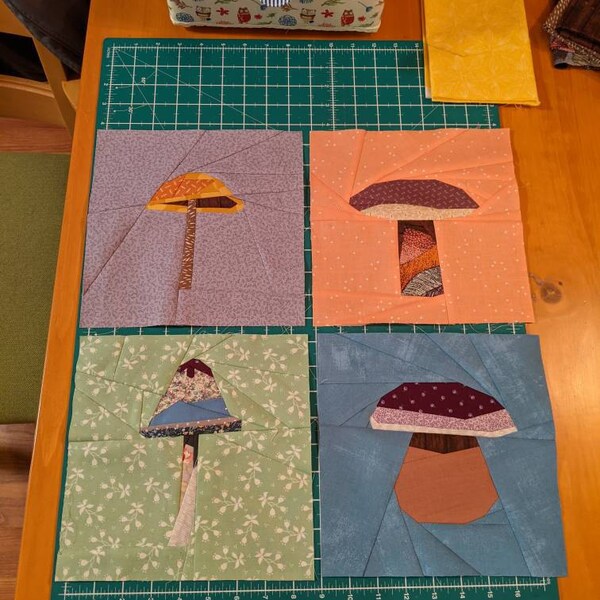 Mushroom Foundation Paper Piecing Patterns - Etsy