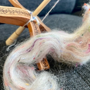 Fine Natural Flax Top for Spinning Felting or Doll Hair Fiber Bast ...