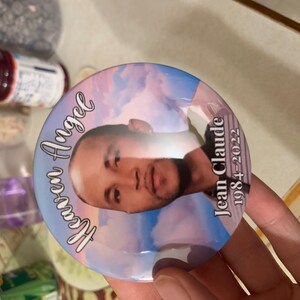 Floating Head Button Face Pins 2.25 or 3 Round Pin-back - Etsy