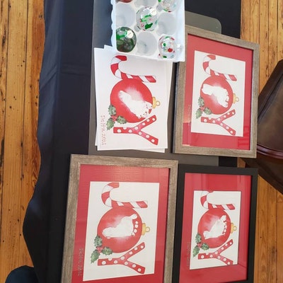 Joy / Christmas Xmas Handprint Art Craft / Baby Kids Toddler Hands Hand ...