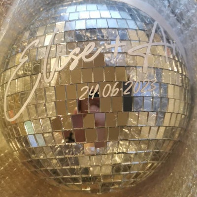 Personalised Disco Ball 20cm Party & Wedding Decor Unique - Etsy