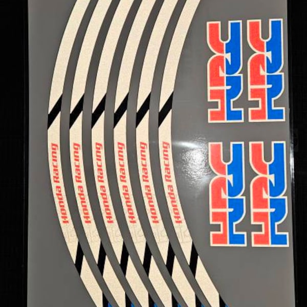 Reflective Motorcycle Stickers Set Graphics Fairing Panniers Helmet ...