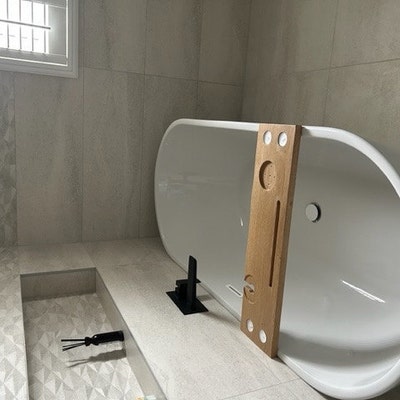 Oak Bath Caddy, Bath Caddy, Bath Tray, Bathroom Accessories, Bathroom ...