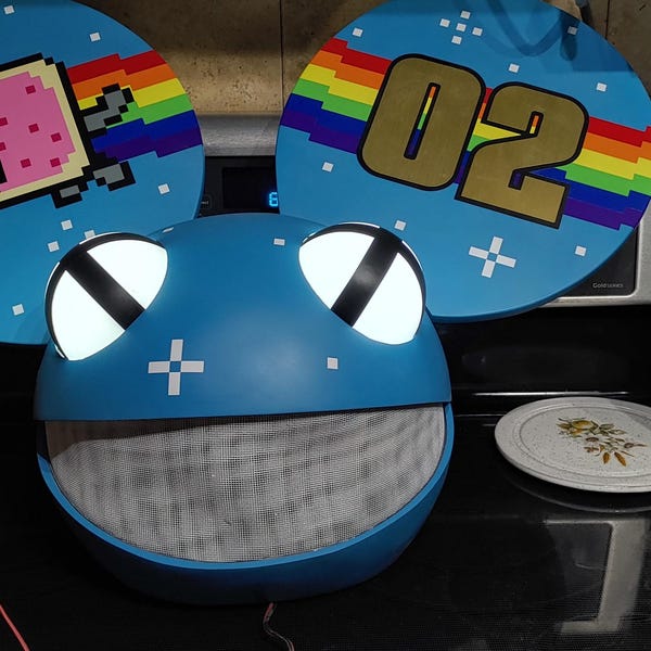 Lime Green Deadmau5 Mau5head Helmet - Etsy