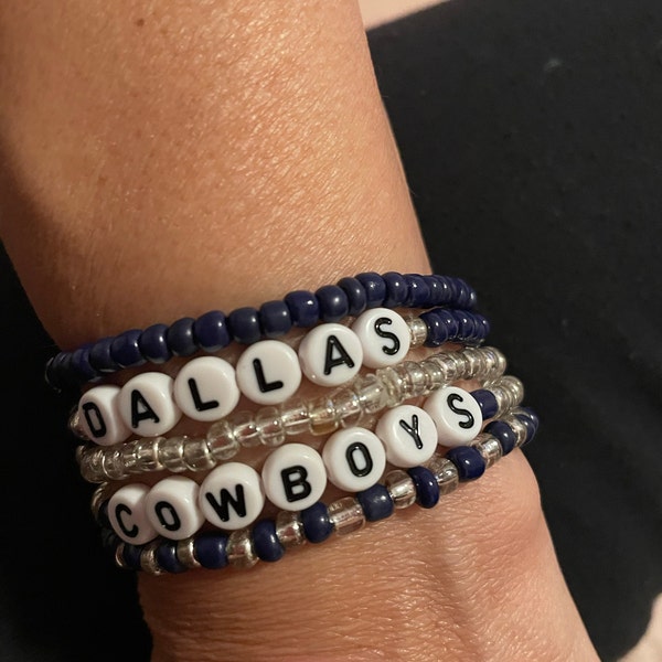 Dallas Cowboys Bracelets | Cowboys Jewelry | Dallas Cowboys | Bead ...
