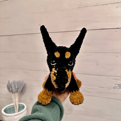 Crochet Dog Pattern, Crochet Doberman Pattern, Amigurumi Puppy Pattern ...