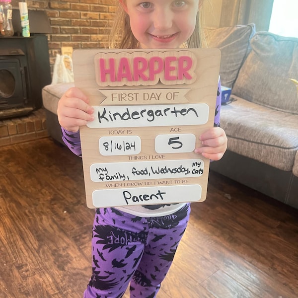 Personalized First Day of School Sign. Custom Last Day of School Sign ...