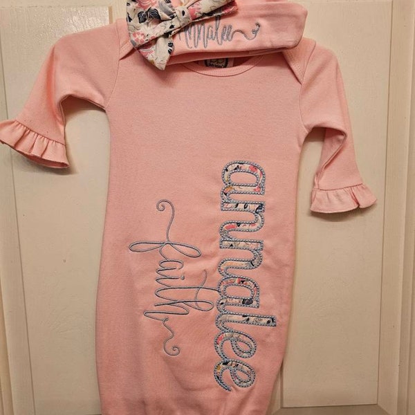 Embroidered School Folder. Plastic, 3 Prong, Pocket Folder With Name ...