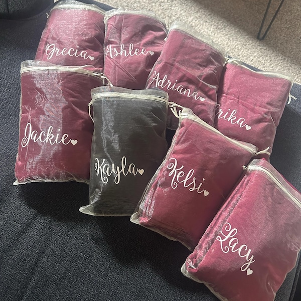 Fluffy Slippers Customized, Bridesmaid Gifts, Personalized Slippers ...