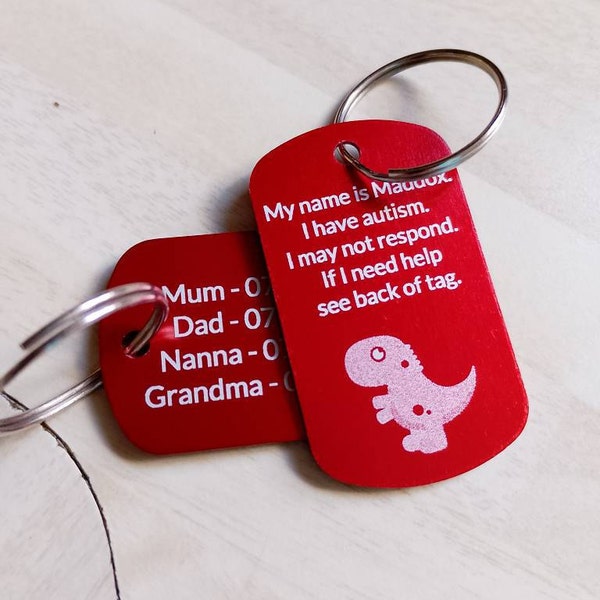 Pet Emergency Keyring Personalised, Engraved, Dog/cat, Animal, Pet Home ...