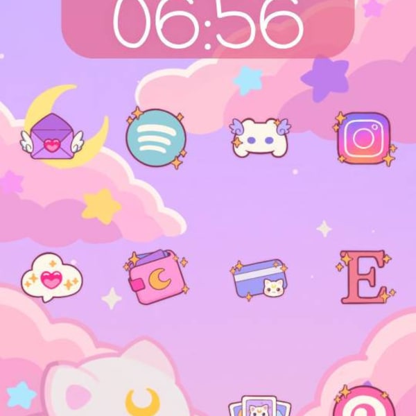 Magical Girl App Icon Pack - Etsy