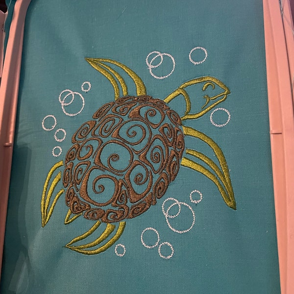 Sea Turtle Machine Embroidery Designs for Hoop 4x4 5x7 and 6x10 Sea ...