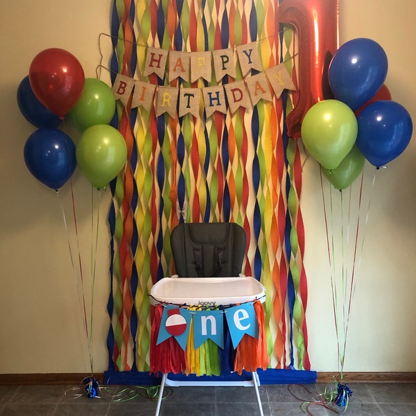 Happy Birthday Burlap Banner, Happy Birthday Bunting, Happy Birthday ...