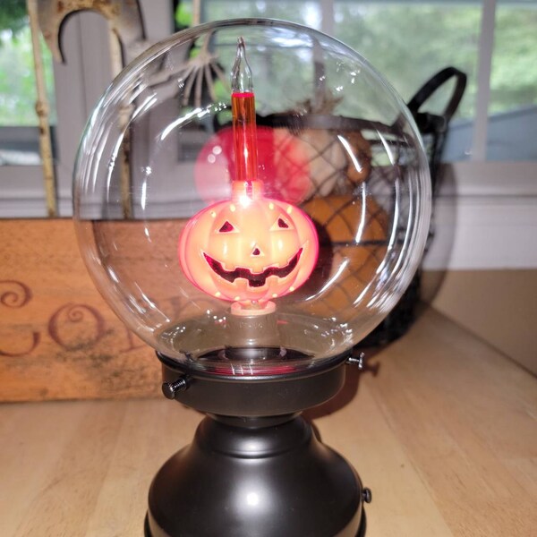 Pumpkin Bubble Cauldron Crystal Ball [vintage – Retro – Halloween Decor ...