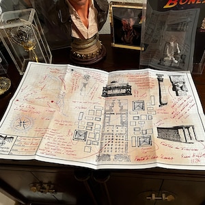 Indiana Jones and the Raiders of the Lost Ark Belloq's Map Replica Prop ...