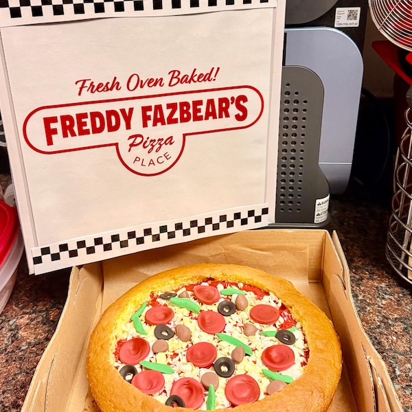 FNAF Printable Pizza Box Cover - Five Nights at Freddy's Digital ...