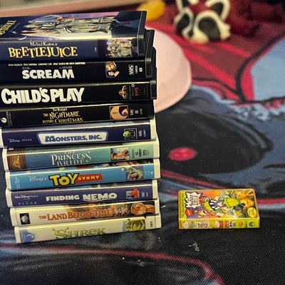 Mini 1:6 VHS A-J Titles Tapes Choose the Movie Retro Miniatures 80's ...