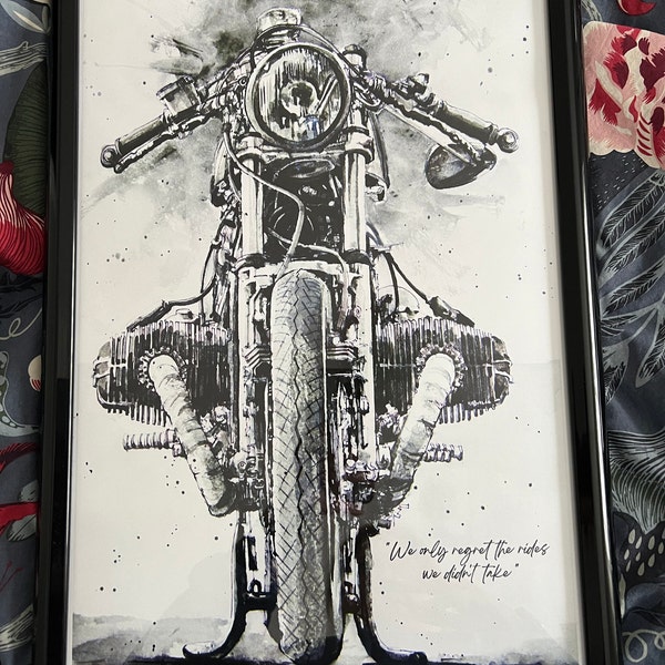 BMW Motorcycle- Art Print Posters Wall Deco Posters, Motorcycle Nursery ...