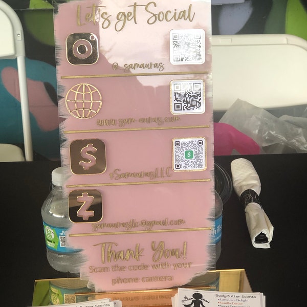 Social Media Sign QR Code Sign, Scan to Pay, Payment Sign, Facebook ...