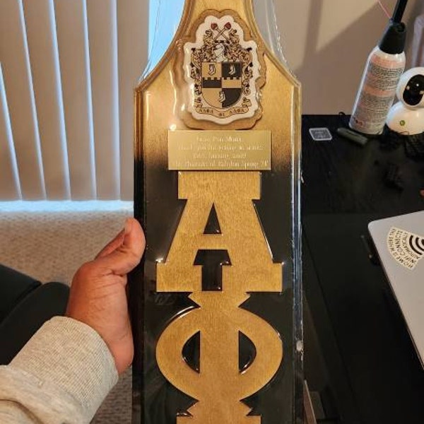 Alpha Phi Alpha Two Tone Desk Trophy - Etsy