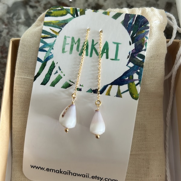 Charm Huggies, Interchangeable Shell, Tahitian Pearl, Pikake Charm ...