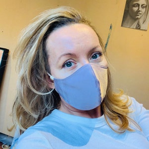 Premium Satin Face Mask With Pearl Bead Made Fabulous for Your - Etsy