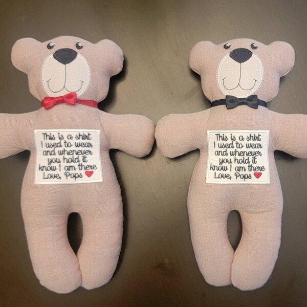 Embroidered Memory Patch Heart: Pre-made Memorial Patch for Pillows ...