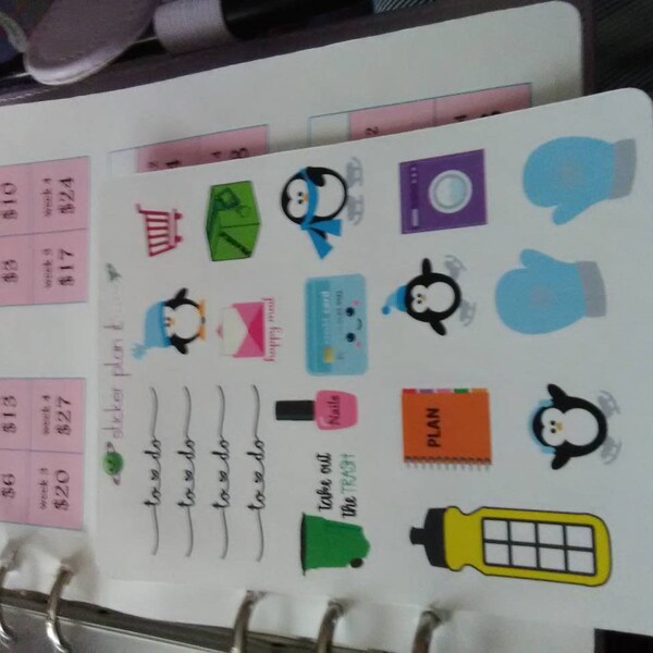 CAT LITTER BOX Reminder Planner Stickers - Etsy