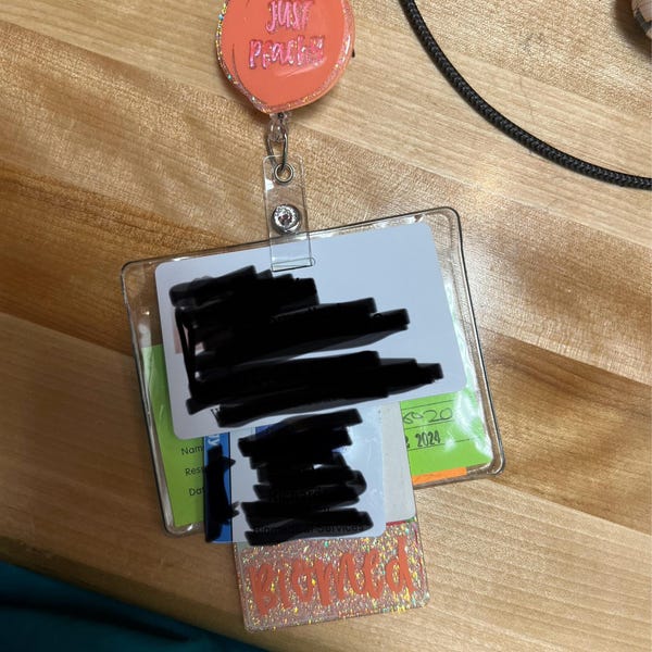 Glitter Badge Buddy/ Badge Buddy/paramedic Badge Buddy/ems Badge Buddy ...