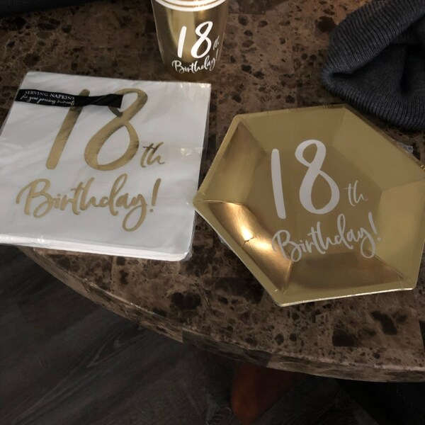 18th Birthday Party Pack for 6 People, 18th Birthday Decorations, 18th ...
