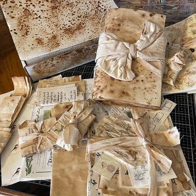 Tea Dyed Paper Journal, Coffee Stained Paper, Grit and Hope Journal ...