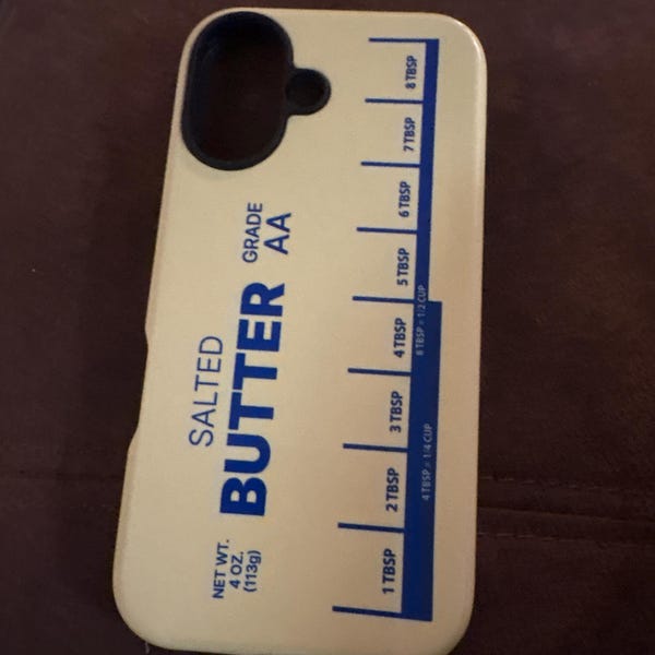 Salted Butter Phone Case: Funny Foodie iPhone & Galaxy Cover - Etsy