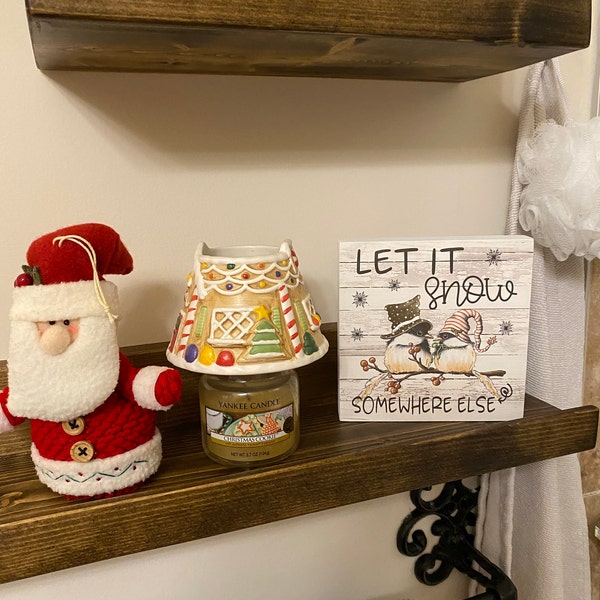 Winter Christmas Sign: Let It Snow Somewhere Else - Funny Snow Sign - Etsy
