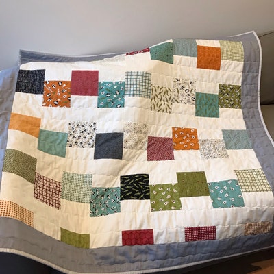 Falling Blocks Quilt Pattern Tutorial, Easy to Make, Uses Charm Packs ...