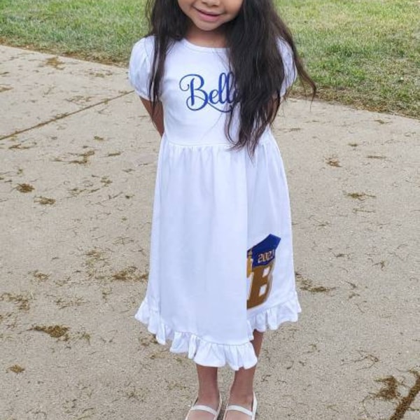 Kindergarten Graduation Dress, Girls Graduation Dress, Toddler Girls ...