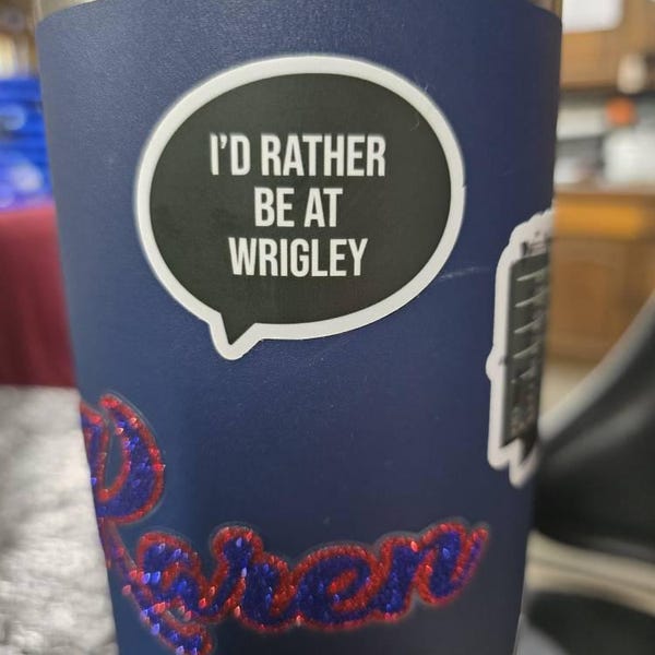 Chicago Cubs Wrigley Field Marquee Sticker-4x3 - Etsy