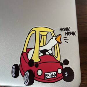 Goose Road Rage Transparent Vinyl Sticker// Meme Goose Sticker Vinyl ...