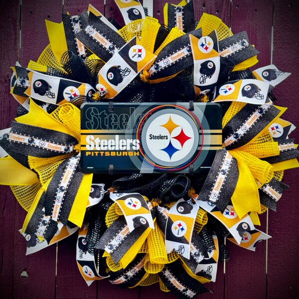 Pittsburgh Steelers Inspired Grosgrain Ribbon And/or Coordinating 1 ...