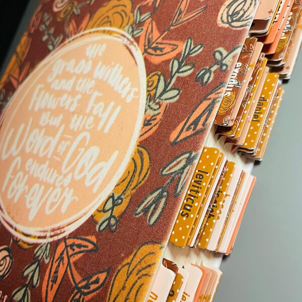 Fall Floral Bible Tabs - Etsy