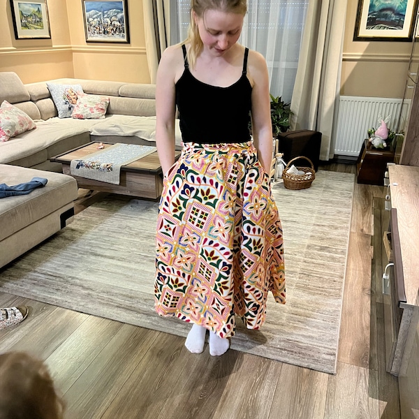 Gathered Skirt Digital PDF Sewing Pattern | Camellia Skirt | Sew-along ...