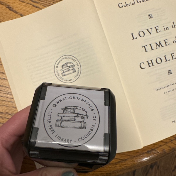 Library Stamp #31 - Wooden or Self-inking - Calligraphy - Bookplate ...