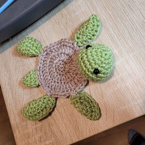 Crochet Turtle Coaster PDF PATTERN - Etsy