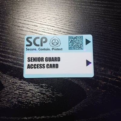 SCP Foundation Departmental ID Card / Badge Customized With Your ...
