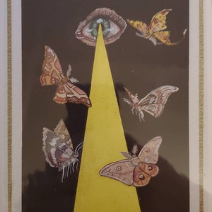 Mothman Painting Art Prints Mothman Cryptid Cryptozoology - Etsy