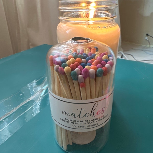 Match Bottle With Striker 60 Matches per Bottle 12 Matchstick Colors ...