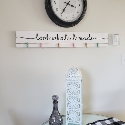 3D Kids Craft Look What I Made Sign 36 Children's Art Sign Kids Art ...